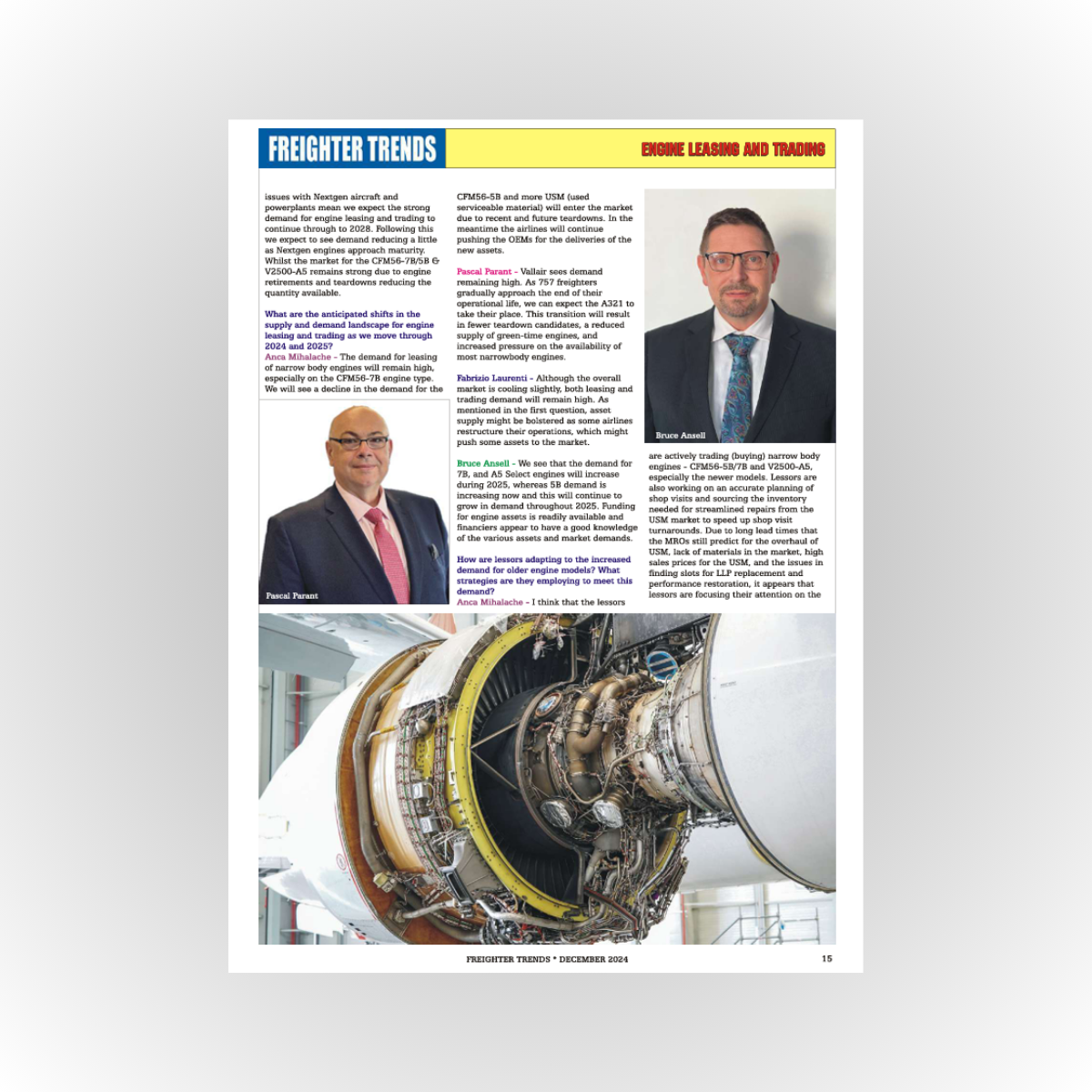 Technical Manager Engine Division, Bruce Ansell, discusses the current ...