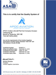 Accreditations - APOC Aviation - Makes you fly